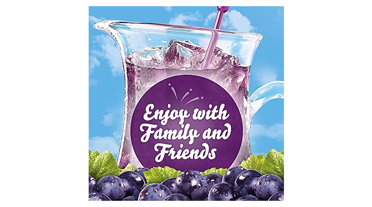 Crystal Light Sugar-Free Concord Grape Drink Mix - Low Calorie & Zero Sugar