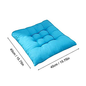 TUNKENCE Chair Cushions Chair Pads Square Round with Ties Soft Thicken Seat Pads Cushion Pillow for Kitchen Dining Office Home Car Chair 16X16Inch