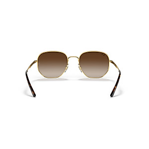 Ray-Ban RB3682 Square Sunglasses, Gold/Gradient Brown, 51 mm