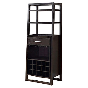 Monarch Specialties , Home Bar, Ladder Style, Cappuccino, 60"H