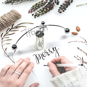 Sunnytech Mini Steel Balance Toy Weightlifter Kinetic Art Balance Toy Balancing Decompressive Science Psychology Home Offic Decor Desk Decor Toy WJ064