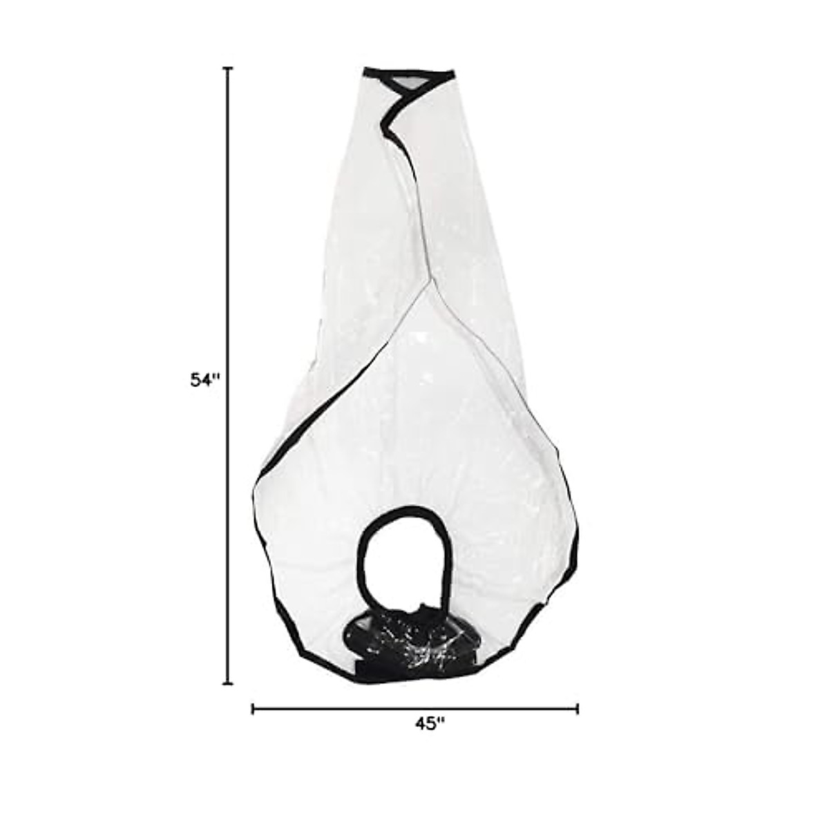 Betty Dain Hair Funnel and Jumbo Shampoo Cape - Use for Upright Position Washing/Shampooing, Waterproof, Stain Resistant Vinyl, Touch-and-Close Fastener, Soft, Nylon Neckband