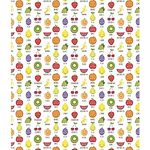 Stesha Party Cute Fruit Gift Wrapping Paper - Folded Flat 30 x 20 Inch - 3 Sheets