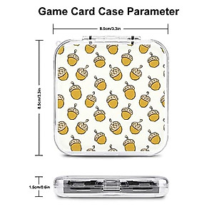 Acorns fall fabric golden Game Card Case for Swítch Protective Portable Case Box with 12 Cartridge Slots