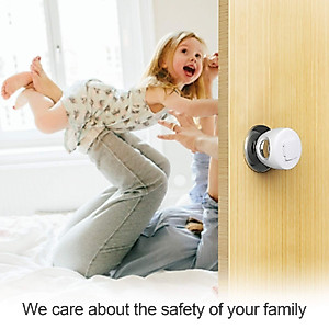 Door Knob Safety Cover for Kids, Child Proof Door Knob Covers, Baby Safety Door knob Handle Cover Lockable Design (4 Pack).