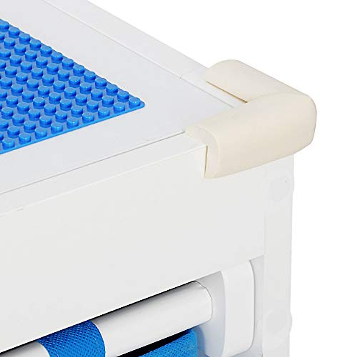 4-in-1 Game and Construction Table Set for Indoor Activities and Outdoor Water Play Storage