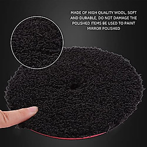 SPTA Microfiber Polishing Pad, 2Pcs 5Inch 125mm Microfiber Pads Microfiber Cutting Disc Microfiber Finishing Disc with Hook & Loop Backing for Car Buffer Polisher Cutting Buffing Waxing and Polishing
