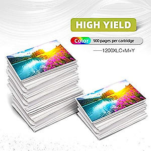 3 Pack maxify 1200 Ink cartridges Replacement for Canon PGI-1200 1200XL Ink Cartridges Works with Canon Maxify MB2720 MB2120 MB2320 MB2020 MB2050 MB2350 Printer