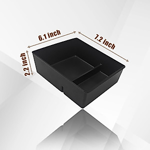 Muslogy Center Console Organizer Compatible with GMC Acadia 2017-2022 2023 Accessories Acadia SL SLE SLT Denali AT4 Middle Console Storage Box Armrest Insert Tray ABS Material