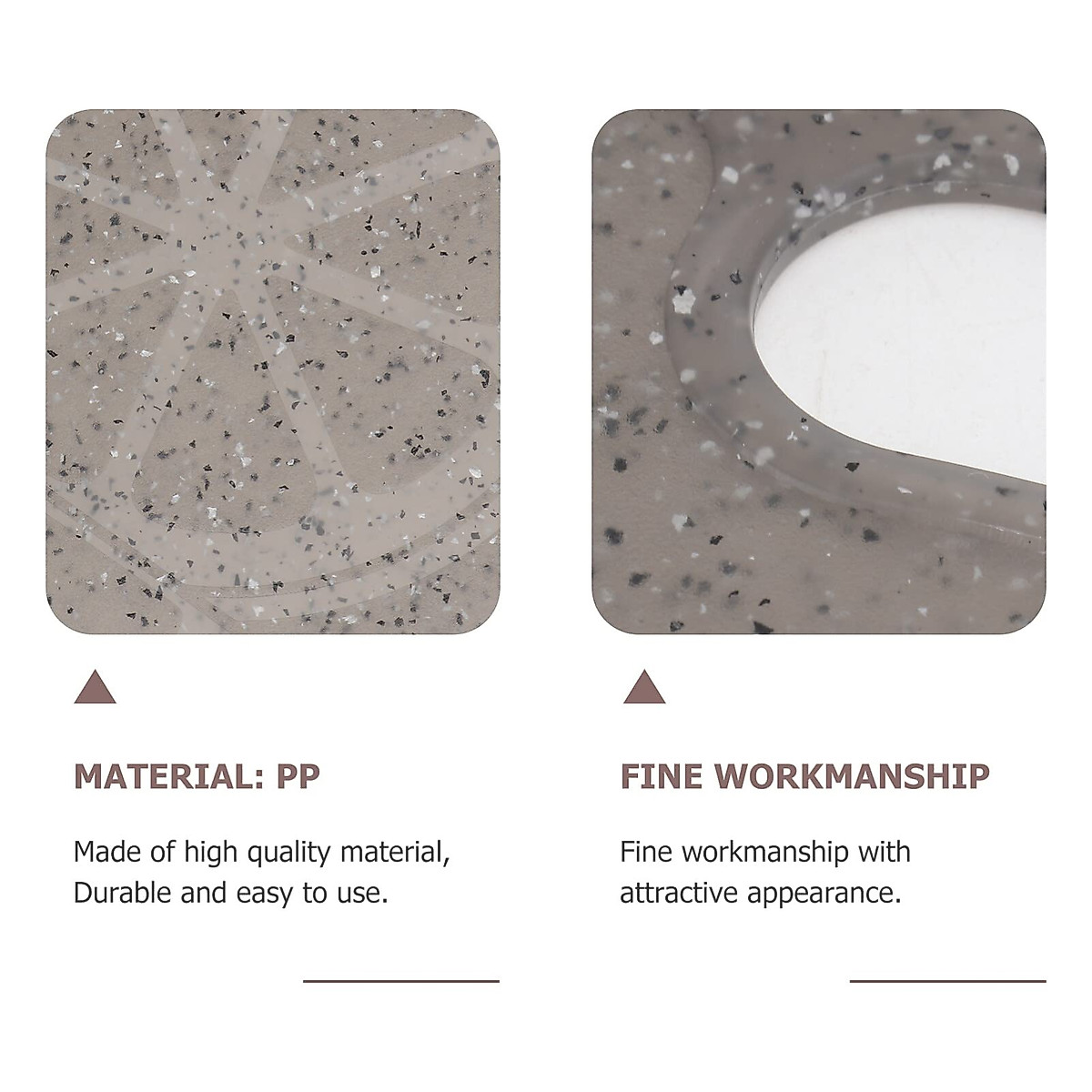 Angoily Sink Cutting Board Chopping Block Fruit Chopping Board Plastic Round Cutting Board Marble Imitation Cutting Board for Restaurant Kitchen Over Sink Cutting Board