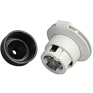 Conntek 80101-BCWT NEMA 5-15P 15-Amp 125V Charger Inlet with White Cover