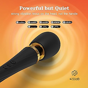 Tracy's Dog Wand Vibrator Kits for Couple, Vibrating Wand Adult Toys with 3 Attachments for Clitoral G Spot Anal Stimulation, Cordless Powerful Sex Toy for Women Partner Play with 5 Modes & 3 Speeds