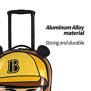 GinzaTravel Children's Fashion Suitcase 18 Inch Children's Fun Series No. 4 (Twin Series) (Sunshine Boy, 18")