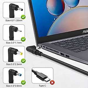 65W 45W 33W Charger for Asus Laptop Charger VivoBook ZenBook Chromebook x551m x540s c202s Laptop Notebook Replacement Power Supply Adapter (See More Models as Listed)