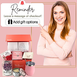Happy Birthday Gifts for Women – Woman Gift Basket Set, Bday Box, Unique Friendship Care Package, Female Presents, Surprise Delivery Boxes - Fun Ideas for Her, Mom, Daughter, Sister, Wife, Friend