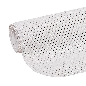 Clorox by Duck Brand Cushioned Foam Bathtub Mat, Non Slip Bath Mat with Suction For Comfort and Safety, 17" x 36", White