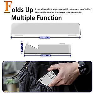 Miimall Compatible for ROG Ally Kickstand, Multi-Angle Adjustable Asus Ally Kickstand with Anti-Slip Pads Foldable&Portable Stand Base/Holder/Kickstand for Asus ROG Ally Handheld 2023 Accessories