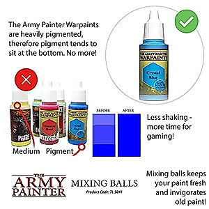 The Army Painter Hobby Starter Miniatures Paint Set, 10 Model Paints with Highlighting Brush Bundle with 100 Stainless Steel Mixing Balls for Model Paints for Plastic Models- Miniature Painting Kit