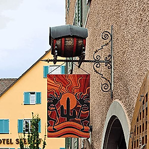 Hicyyu Southwestern Cactus Southwest Native Double Sided Garden Flag Outdoor Decorative For Various Party In Any Season 12x18 Inch, 18 In x12 In , 18 In x12 In