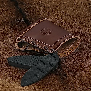TOURBON Leather Recoil Pad Slip On Adjustable Shotgun Stock Extension Rifle Buttstock Pad