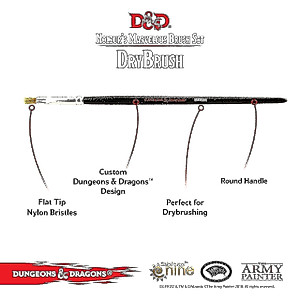 The Army Painter Dungeons and Dragons Adventurers Paint Set Bundle with Nolzur's Marvelous Brush Set - Painting Set for Model Miniature Painting with 10 Warpaints and 1 D&D Minsc & Boo Miniature