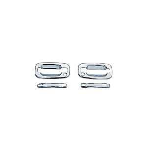Auto Ventshade 685105 Chrome Door Handle Covers with Passenger Keyhole, 2-Door Set for 1999-2007 Silverado & Sierra 1500, 1999-2004 Silverado & Sierra 2500, 2001-2006 Silverado & Sierra 3500, 2001-2006 Silverado 2500HD & Classic