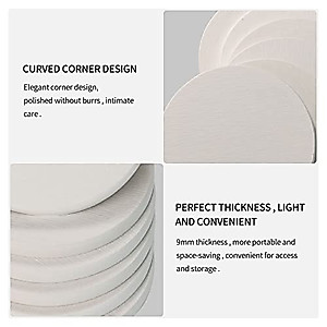 Feelings Wheel Chart Therapy Circle of Emotions Round Diatomite Cup Coasters Non-Slip Absorbent for Drinks Coffee Mug Home Decor 4 Inch Diameter (Set of 1), One Size