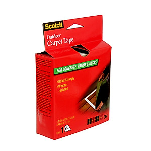 Scotch Outdoor Carpet Tape for Concrete, Patios & Decks, 1.3 in x 13 yd, 1 Roll