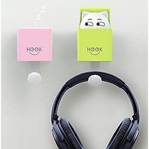 LuoCoCo 4PCS Cute Cat Hooks Wall Mounted, Peek-A-Boo Coat Hooks for Door, Adhesive Decorate Single Hook for Kids Girls Room/Bathroom/Bedroom Hanging Keys Towel Bag Cloth Gift Choice for Chirstmas