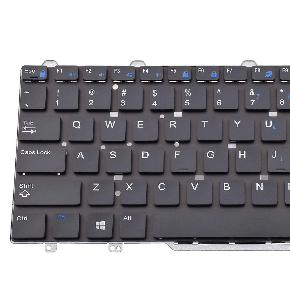 SUNMALL Replacement Keyboard Compatible with Dell Latitude 3340 3350 E3340 7350 E5450 E5470 E7450 E7470 13 7000 2-in-1 7350 Black US Layout Without Pointer No Backlight