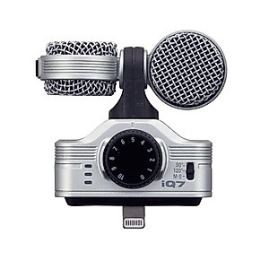 Zoom iQ7 Rotating Mid Side Stereo Capsule - Lightning Connector for iOS