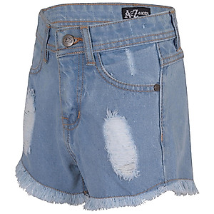 Kids Girls Shorts Bermuda Skinny Ripped Jeans Hot Pants Summer Denim Chino Short