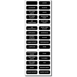 Blue Sea 8031 Label KIT AC Panel Basic