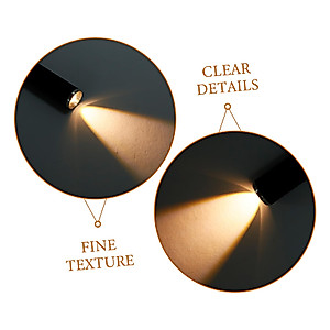 MUCKLILY Reusable Pen Lights for Nurses Black Pen Light for Doctors Aluminum Alloy Handheld Pen Light Pen Lights for Nurses