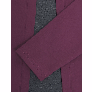 Bebonnie Fall Tops for Women 2025 Trendy,Petite Long Sleeve Cowl Neck Warm Splicing Tunic Tops with Buttons Magenta Grey Small