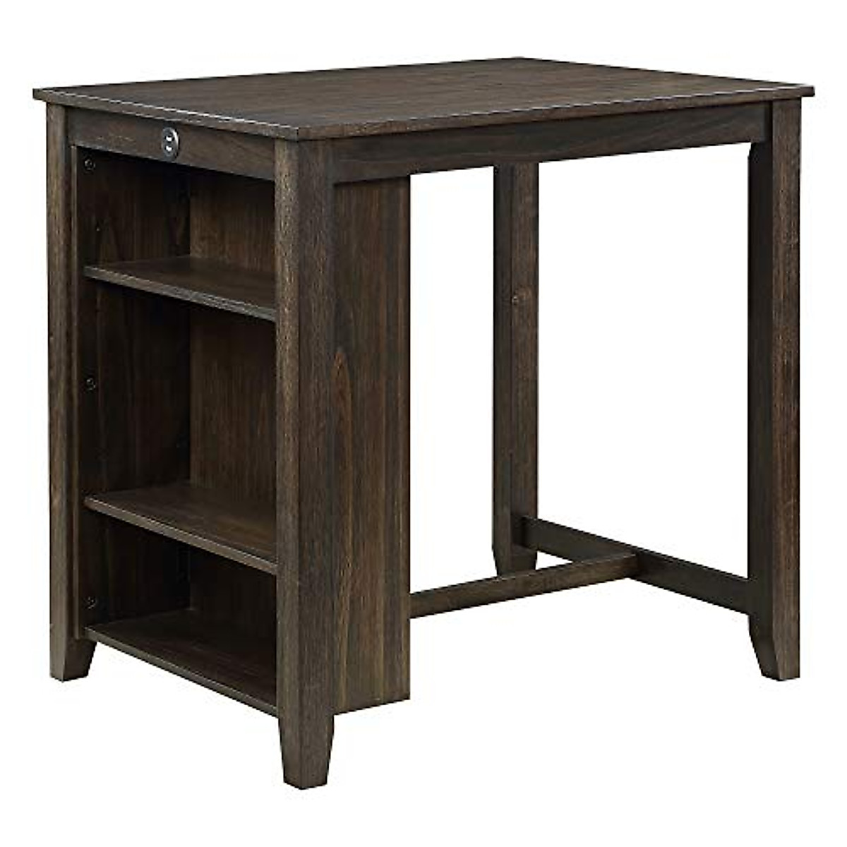 Lexicon Daye 3 Piece Wood Counter Height Dining Set in Dark Cherry