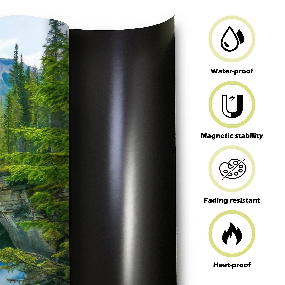 Dishwasher Magnet Cover Athabasca Falls Gorge Jasper Canada Magnetic Refrigerator Stickers Decorative Appliance Cover Fridge Panels Metal Door Garage 23x26in