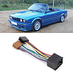 KIMISS Car Stereo Harness Radio Adapter Stereo Harness Cable ISO Plug Fits for E36 E46 E39