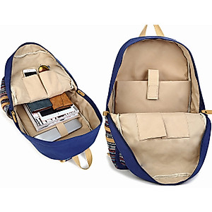 Leaper Casual Canvas Backpack bag Laptop Bag Travel Bag Rose