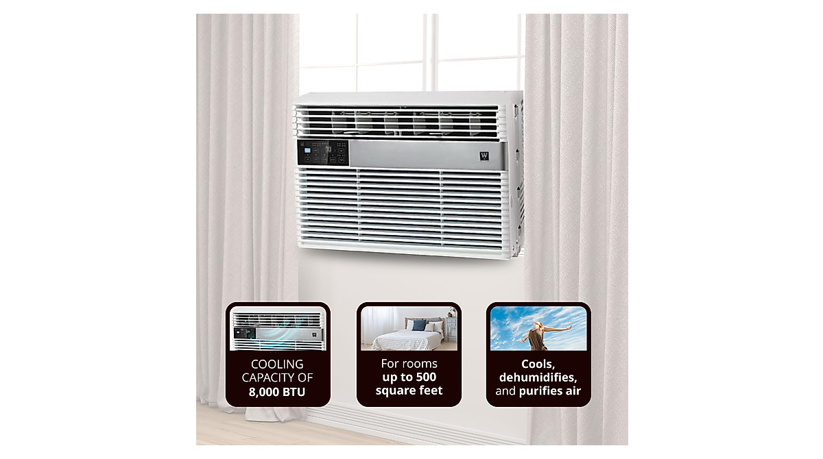 HomePointe 8,000 BTU Window AC - Comfort & Control