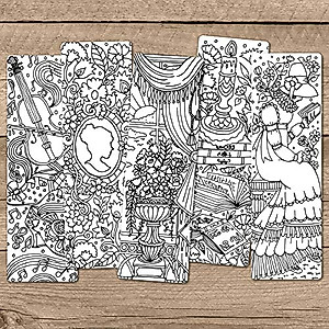 Re-Marks Shakespeare and Jane Austen Colormarks Gift Set - Includes 10 Coloring Bookmarks