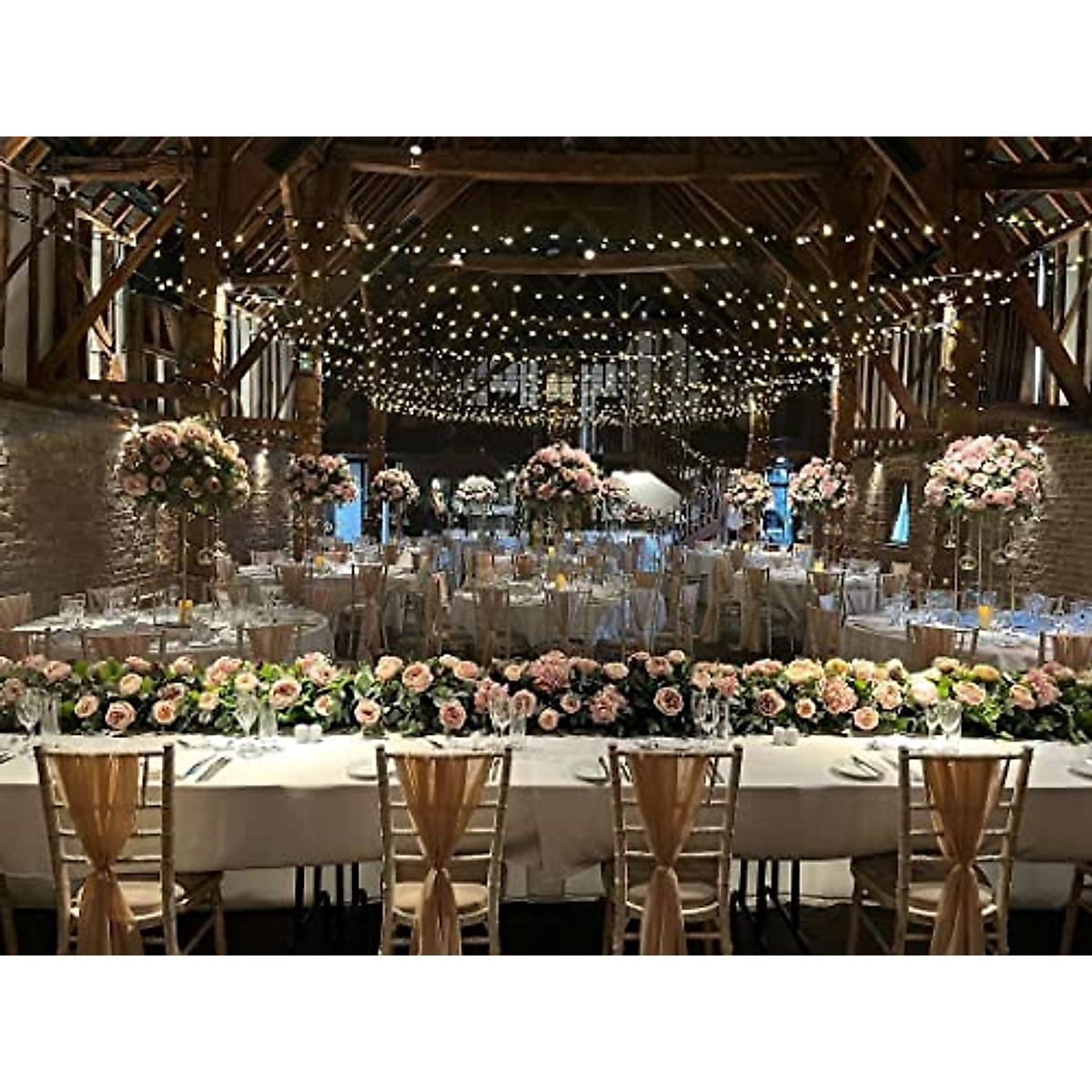 Gold Wedding Flower Stand Pack of 4, 24 Inch Tall Vase Column Stand Flower Holder, Metal Geometric Centerpieces for Table, Home Party Wedding Decorations Display Rack, Tools-Free Assembly