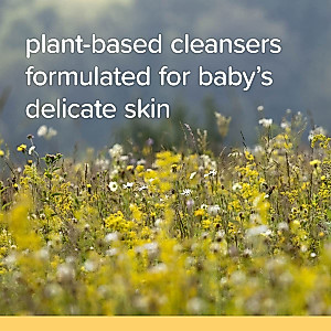 Burt's Bees Baby Shampoo & Wash, Sensitive Body Care, Unscented, Fragrance & Tear Free, All Natural, 21 Ounce