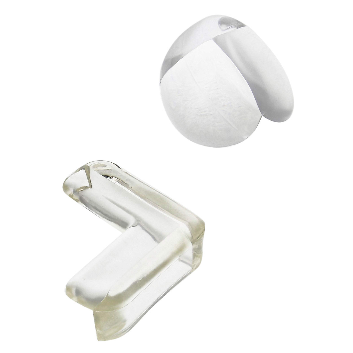 Acorn Baby Clear Corner Guards - 20pk Round and Square Baby Corner Protectors Baby Proofing Corner Guards with Adhesive