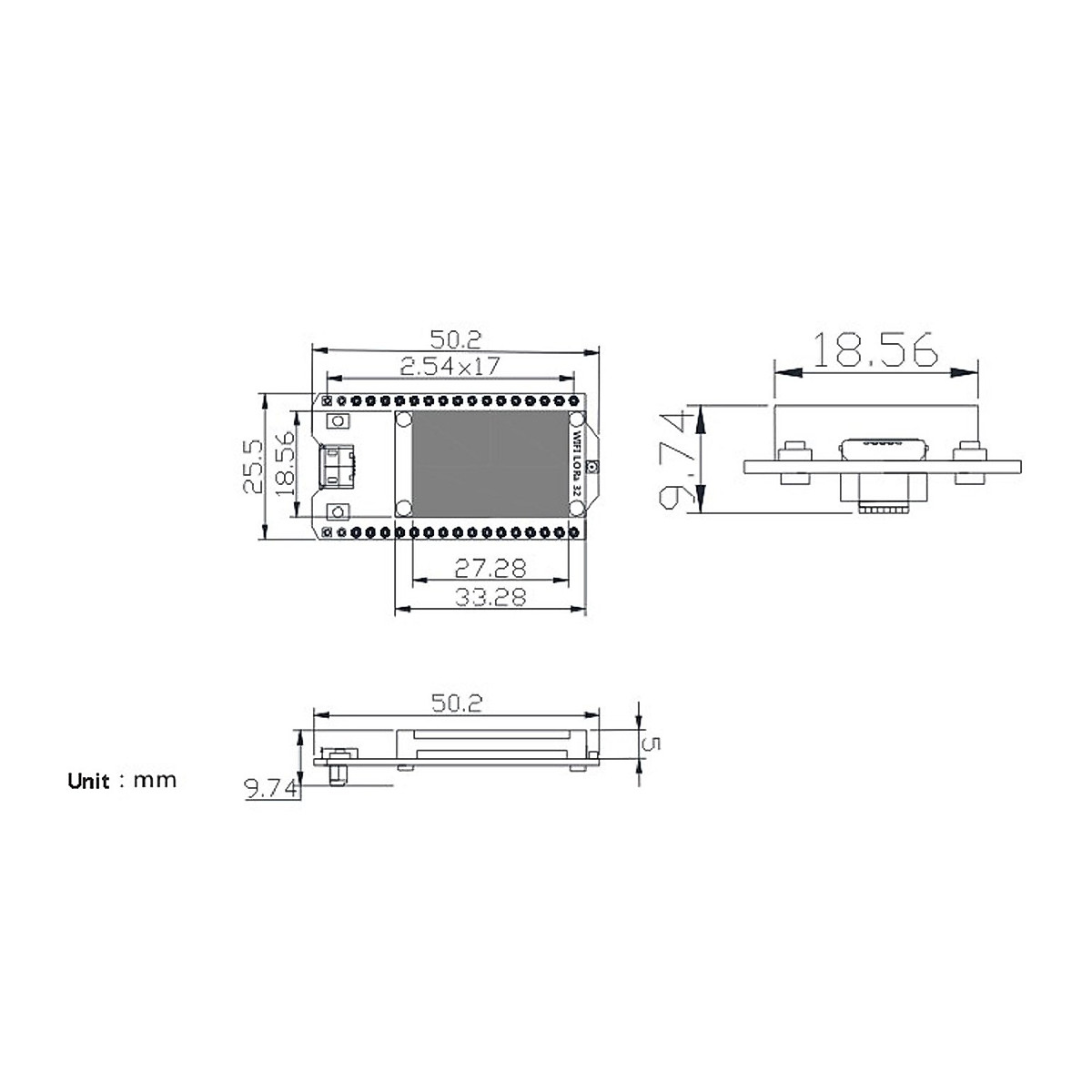 SX1276 LoRa Transceiver Module 868MHz 915MHz IOT 0.96inch OLED Display ESP32 Wifi Bluetooth Development Board + Antenna + JST Battery Connector for Arduino Nodemcu Geekstory