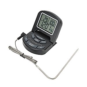 Okuyonic Probe Digital Durable Highly Accurate Cooking Timer Kitchen for Home, Digital Meat Food Thermometer, Kitchen Cooking Thermometer with Timer for Cooking