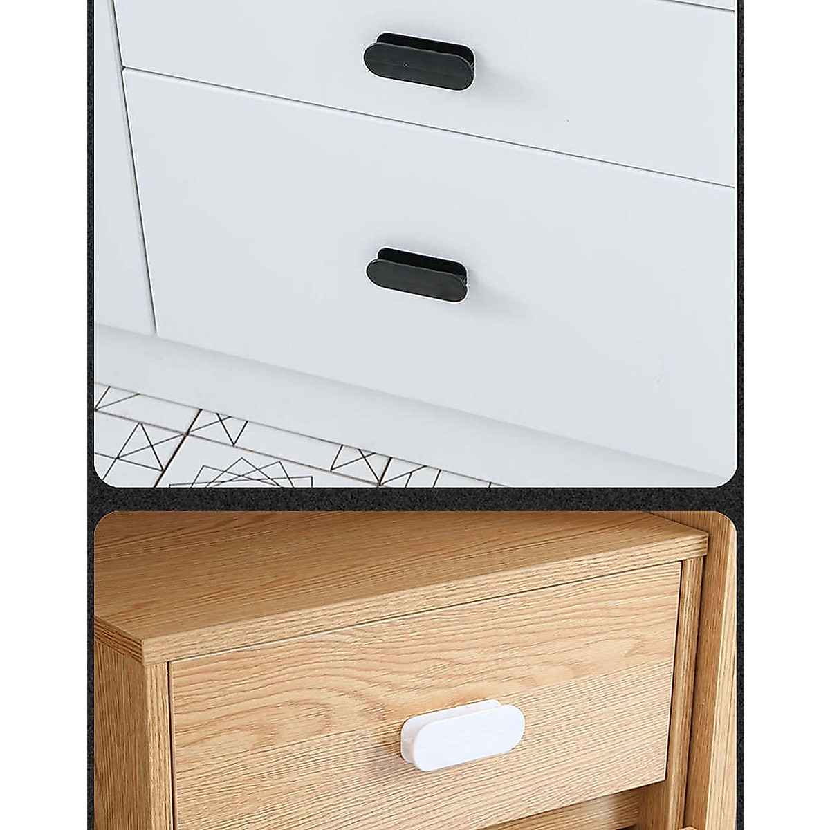 NT-ling Self-Adhesive Pull Handles,Humanity Handle Helper Auxiliary for Kitchen Cabinet Knobs Drawer Window Sliding Door-Wardrobe Self-Stick Push Pull Helper Stick-on Handles(4pcs)