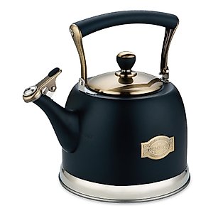 Tea Kettle Stainless Steel Teapot, Stainless Steel Teakettle for Stove Top with Heat Proof Ergonomic Handle 3.0 Quart