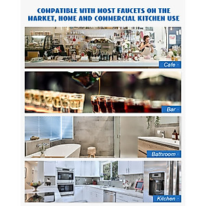 YIGUCS Handle Stem Assembly Hot & Cold Fits for T&S Brass Faucets Replace 002713-40 002714-40, Spindle Assembly for Eterna Valve Replacement