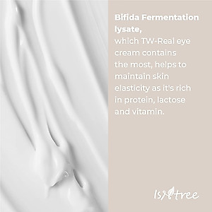 ISNTREE TW-REAL Eye Cream 30ml, 1.01 fl oz | Korean Eye Cream for Dark Circles, Fine Lines, Puffiness & Dryness | Hydrating Under Eye Care